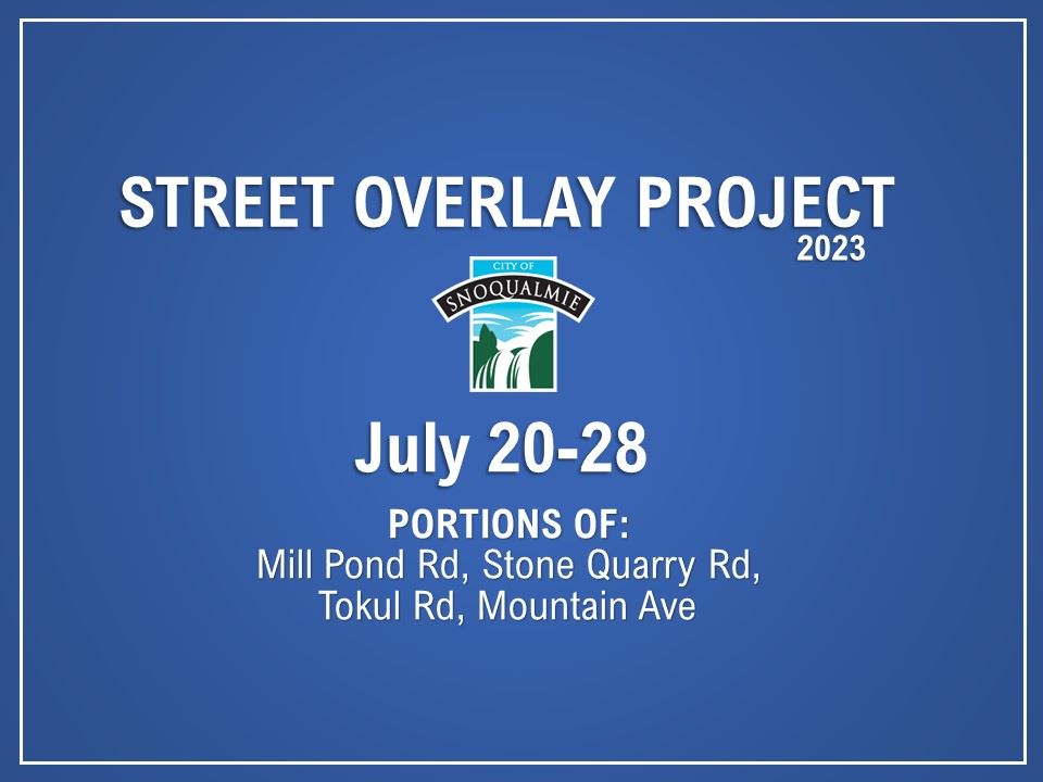 City Overlay Project Starts Today, July 20: New Pavement Coming to ...