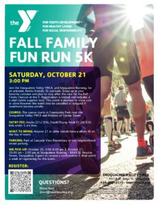 YMCA Fall Family Fun Run 5K - Living Snoqualmie